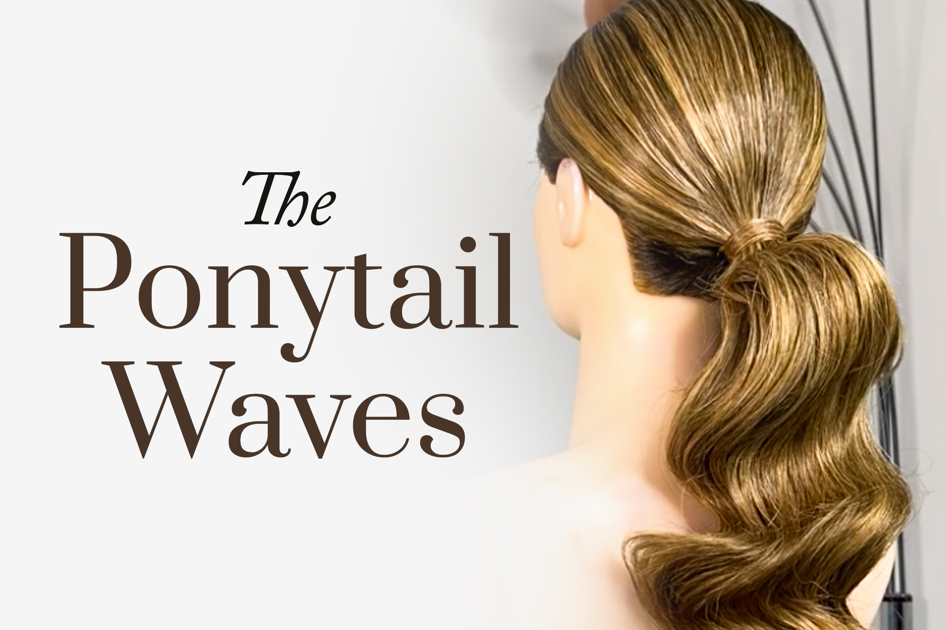 How to style the Ponytail Waves - Charis Israel Academy